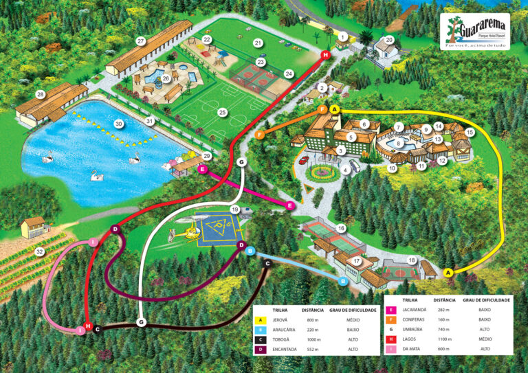 Mapa Ilustrativo - Guararema Park Hotel Mapa Ilustrativo