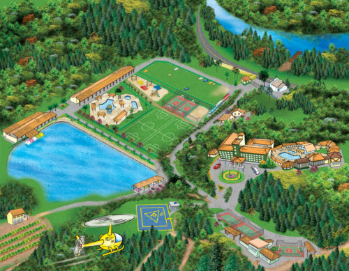 - Mapa Ilustrativo para Hoteis, Pousadas e Parques